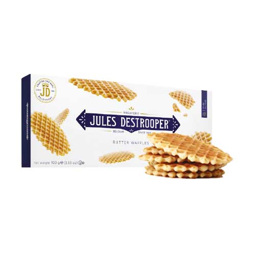 JULES DESTROOPER WAFFLE DE MANTEQUILLA 100G 12 UNI./CJ - Pedersen fine ...