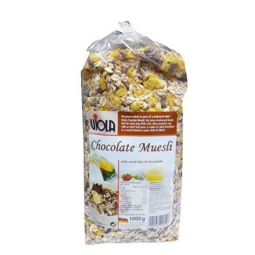 VIOLA MUESLI CHOCOLATE 1KG 8 UNI./CJ - Pedersen fine foods