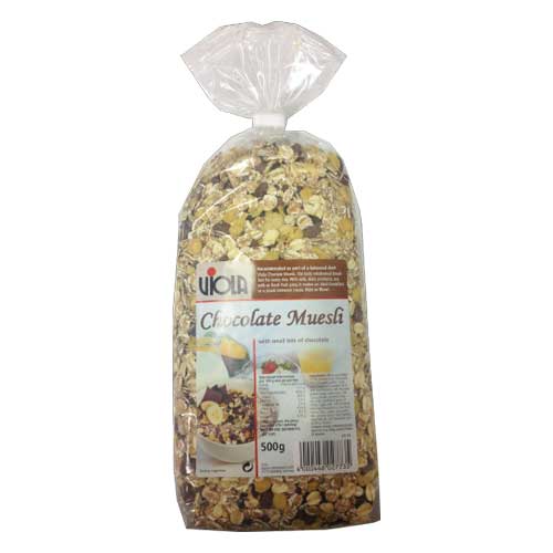 VIOLA MUESLI CHOCOLATE 500G 12 UNI./CJ - Pedersen fine foods